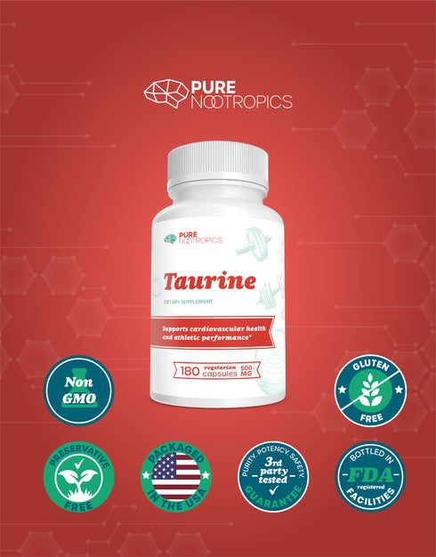 Taurine Capsules – Pure Nootropics