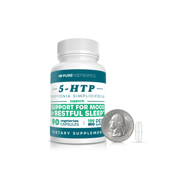 5-HTP (5-Hydroxytryptophan) Capsules - 90 x 100mg | Pure Nootropics