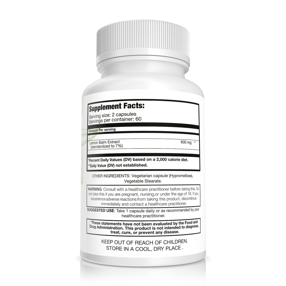 Lemon Balm Capsules – Pure Nootropics
