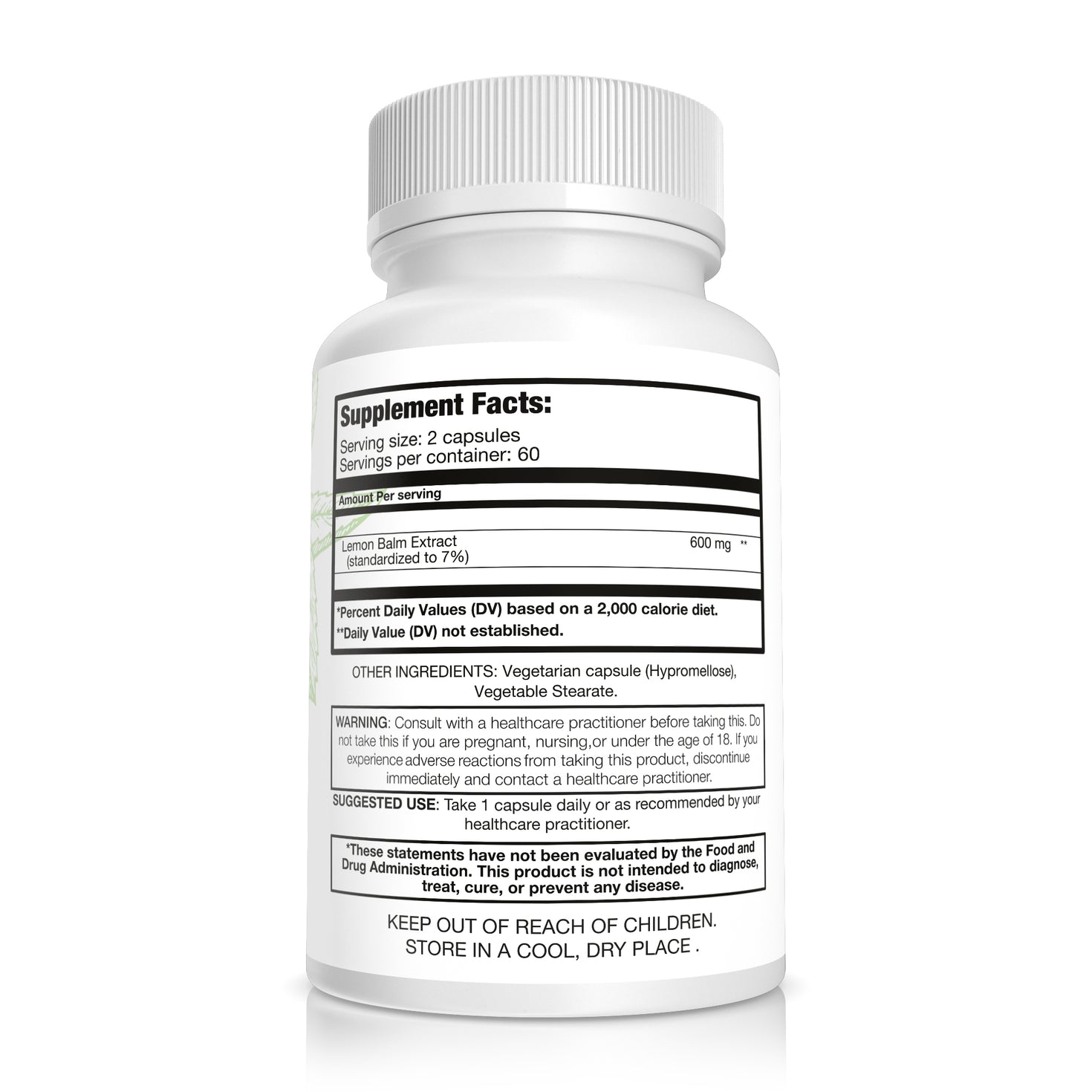 Lemon Balm Capsules – Pure Nootropics